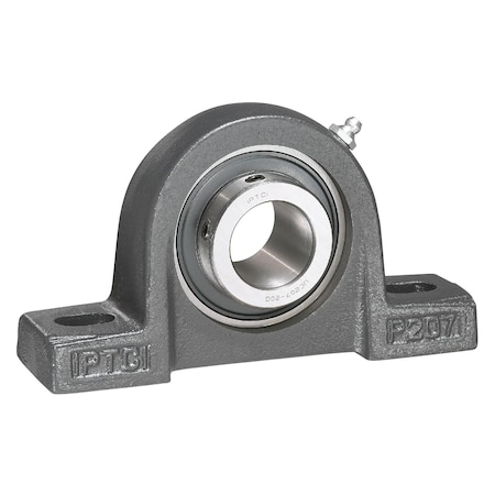 Iptci Pillow Block Ball Bearing Mounted Unit, 30 mm Bore, Set Screw Locking, 2 Triple Lip Seals ...